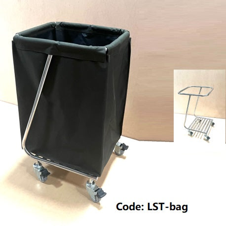 Single Linen Skip trolley | Stainless Steel – Australian Wheel & Castors