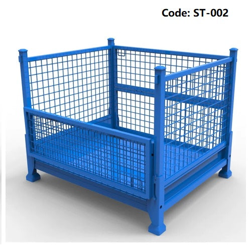 Collapsible & Stackable Mesh Stillage Storage Cage | Supo Castors Australia