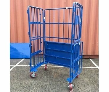 Heavy Duty Foldable 'L' Shaped Cage Trolley | Supo Castors Australia